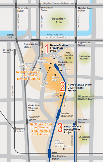 Revitalizing the Namba area | Nankai Electric Railway Co.,Ltd.